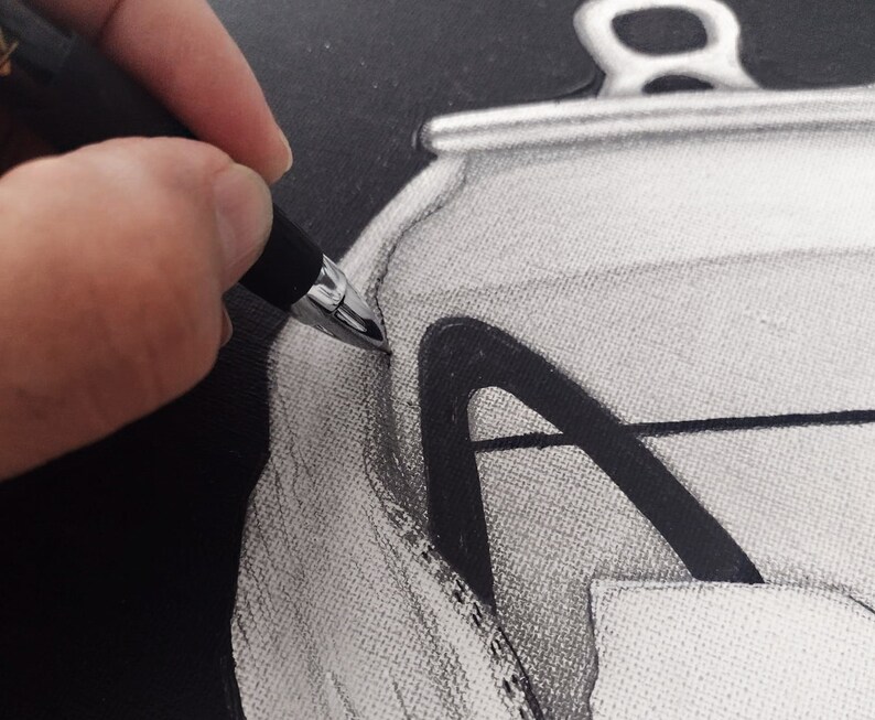 Original 1/1 and Funny Homer Simpson Artwork Hand Drawn With Pencils on ...