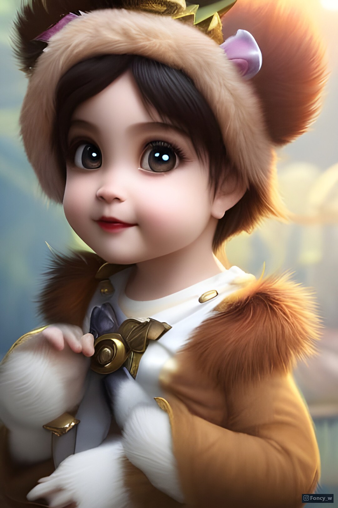 Cute Fantasy Girl DIGITAL Illustration - ARTWORK @foncy_w - High ...