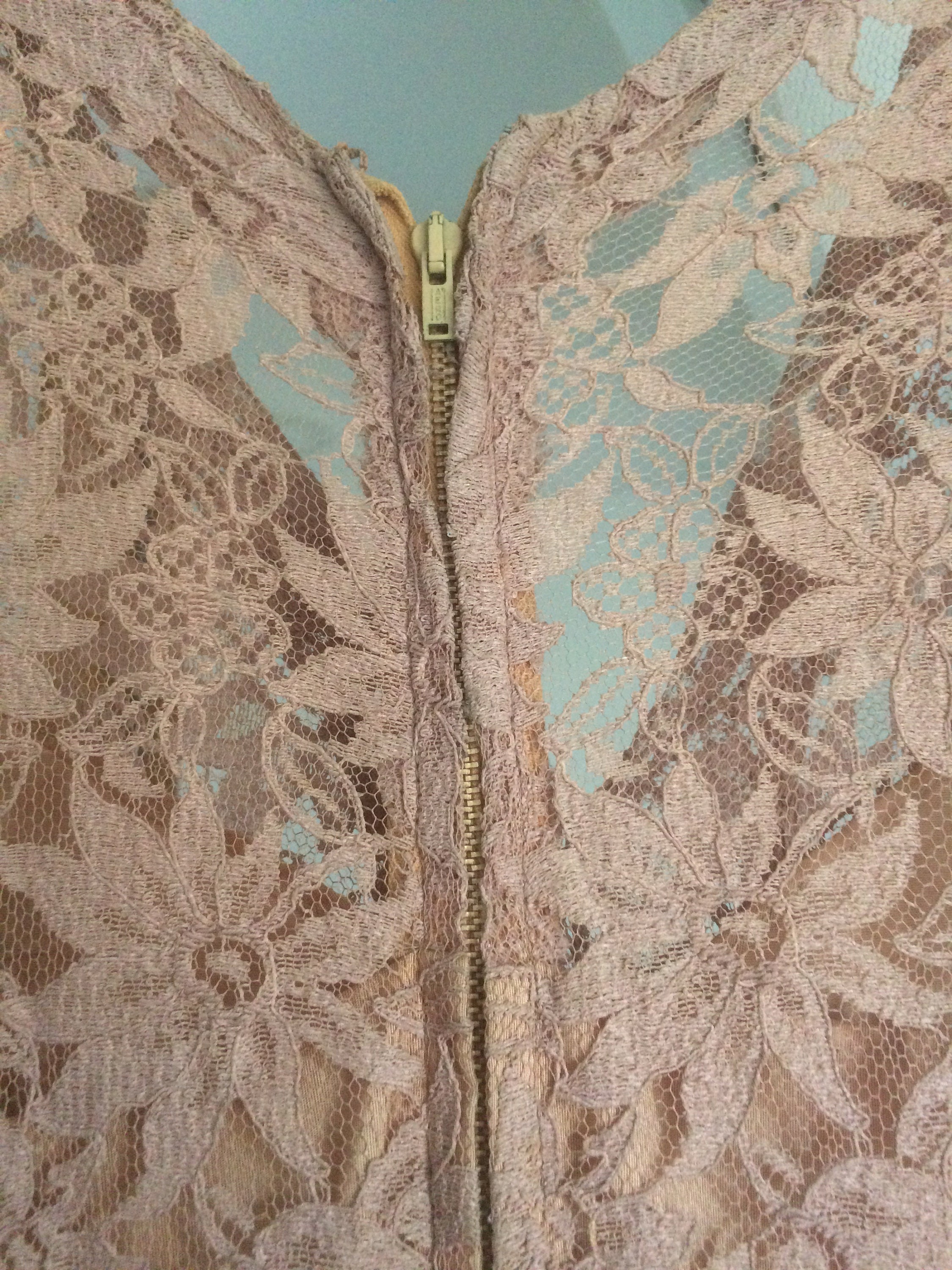 1950's Dusky Pink/puce Lace Dress - Etsy UK