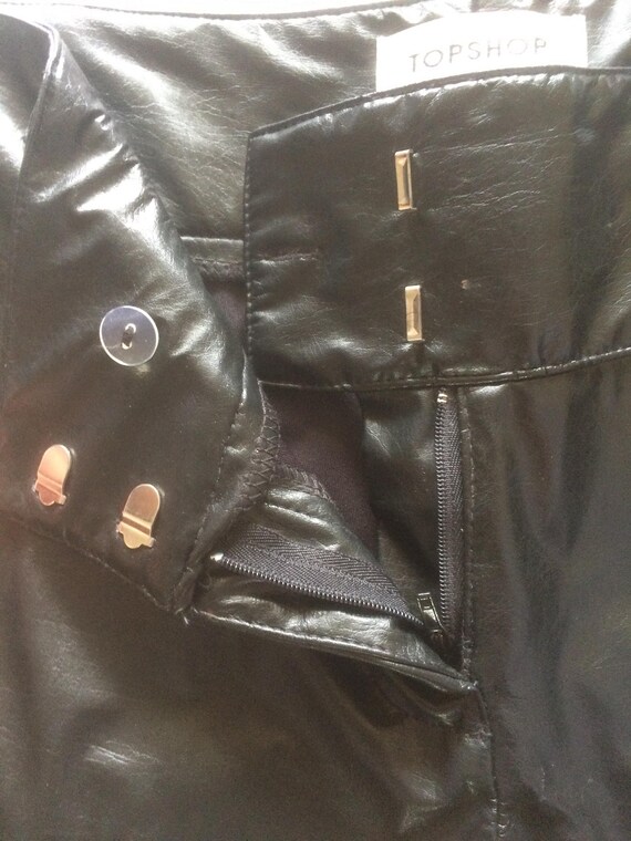 1970/80's style Black PVC Trousers - Gem