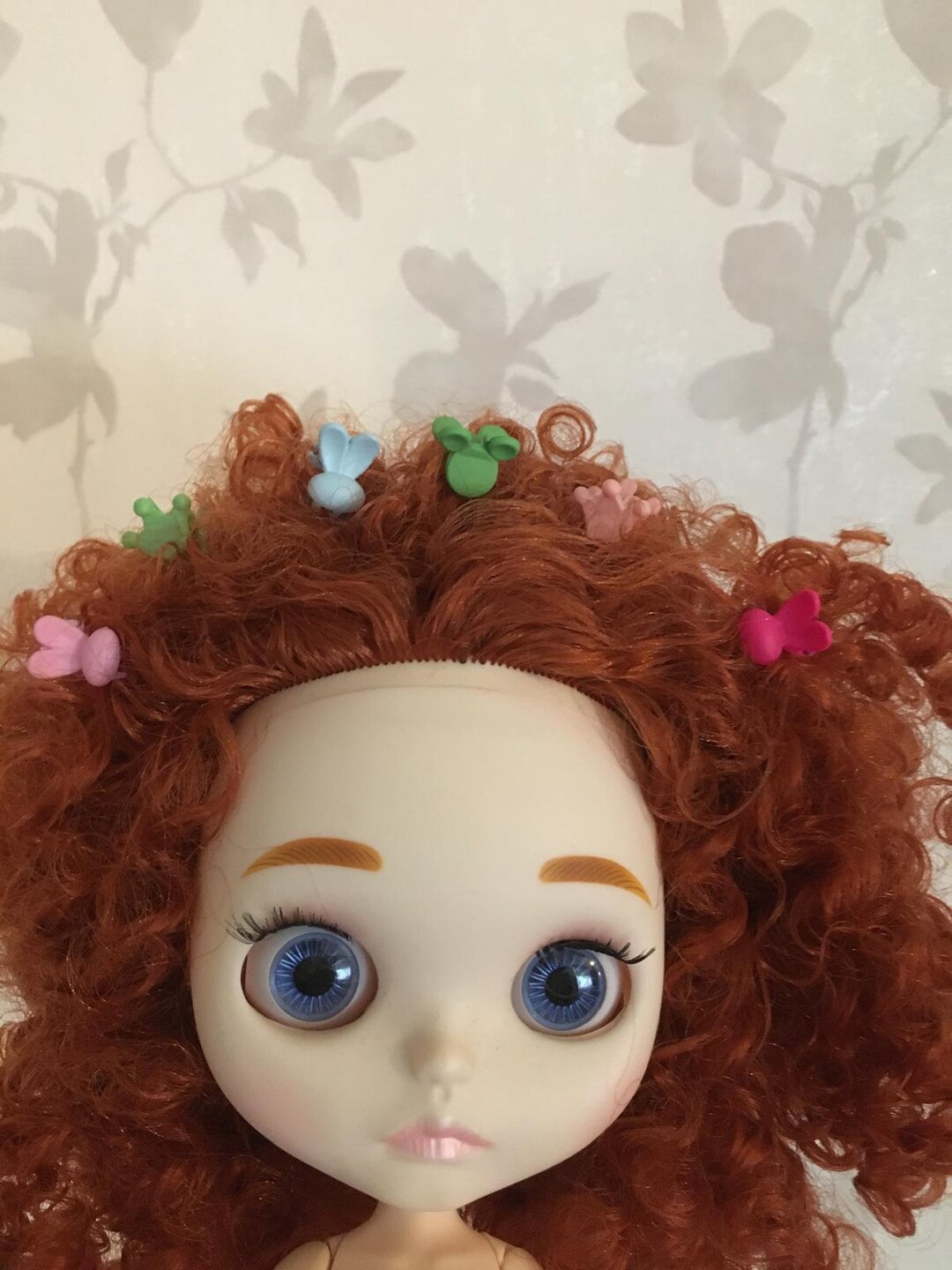 Miniature Doll Hair Clips Clamp Claws for 1/8 1/6 1/4 BJD Lati Yellow ...
