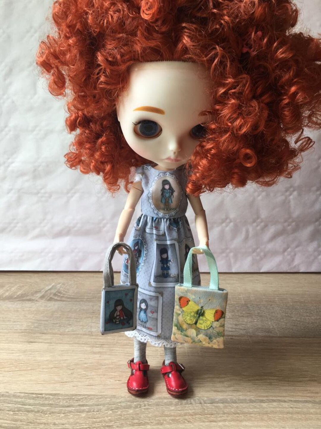 Shopper Bag for Blythe 1/6 1/8 1/12 BJD Dolls Lati Yellow Pukifee ...