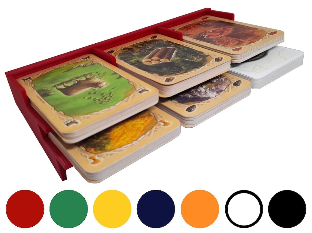 The Settlers of Catan Resource and Development Card Holder Stand for 6x ...