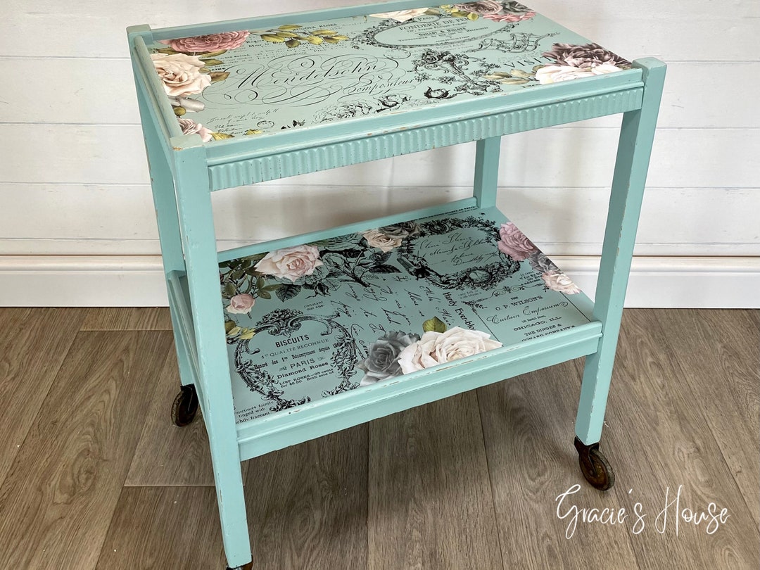 Vintage Oak Tea Trolley - Etsy UK