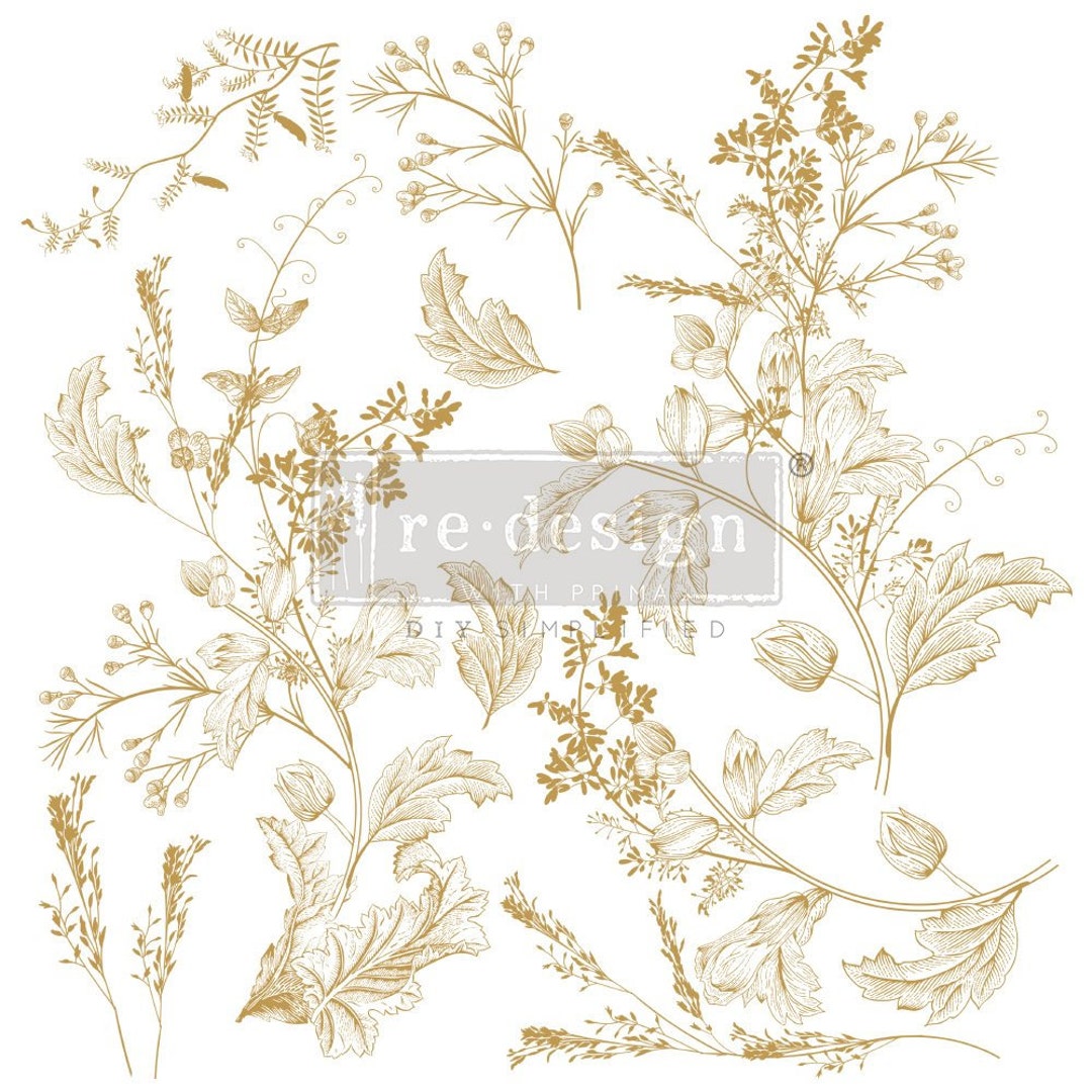 Dainty Blooms Redesign With Prima Maxi Transfer - Etsy