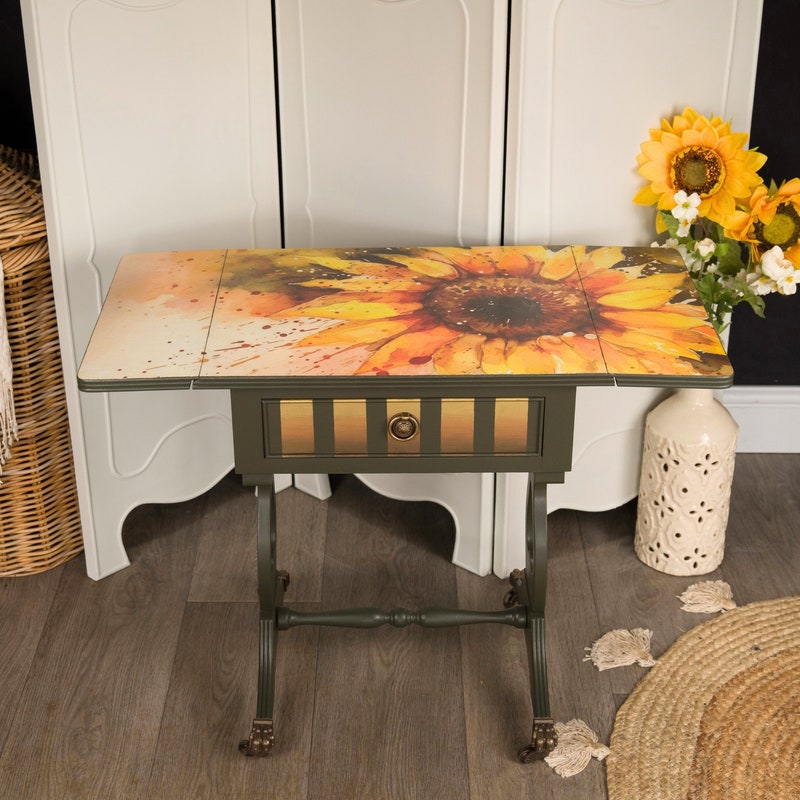 Upcycled Side Table - Etsy UK