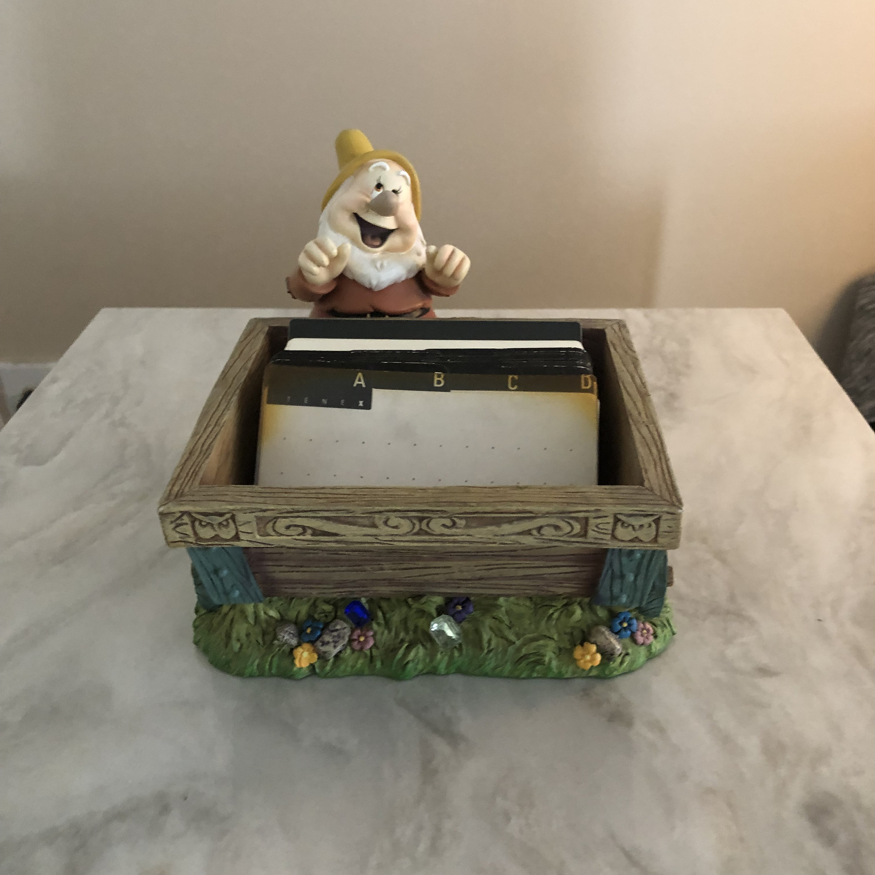 Disney Snow White & Seven Dwarfs Happy Address Card Holder Rolodex - Etsy