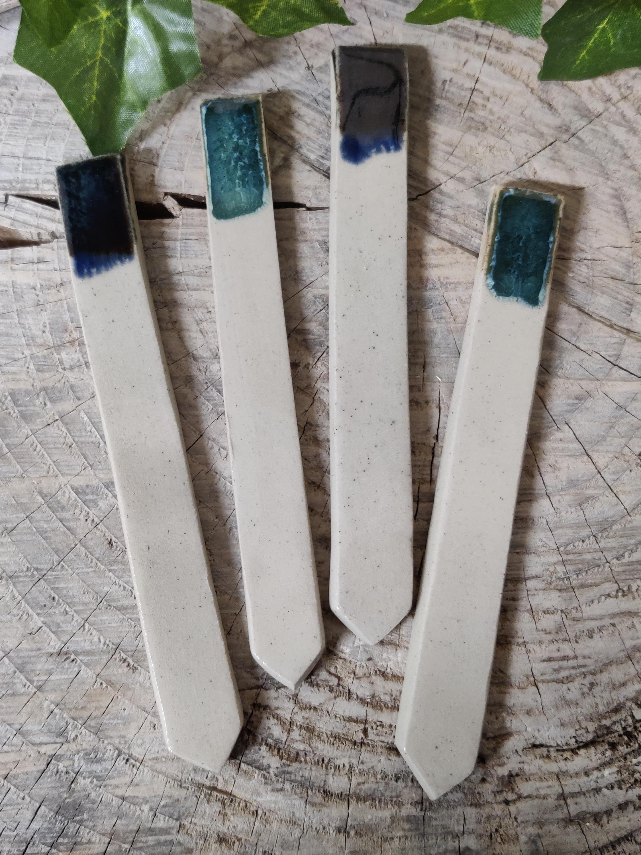 Ceramic Seed Sticks, Set of 4, Vegetable Markers, Herb Labels - Etsy UK