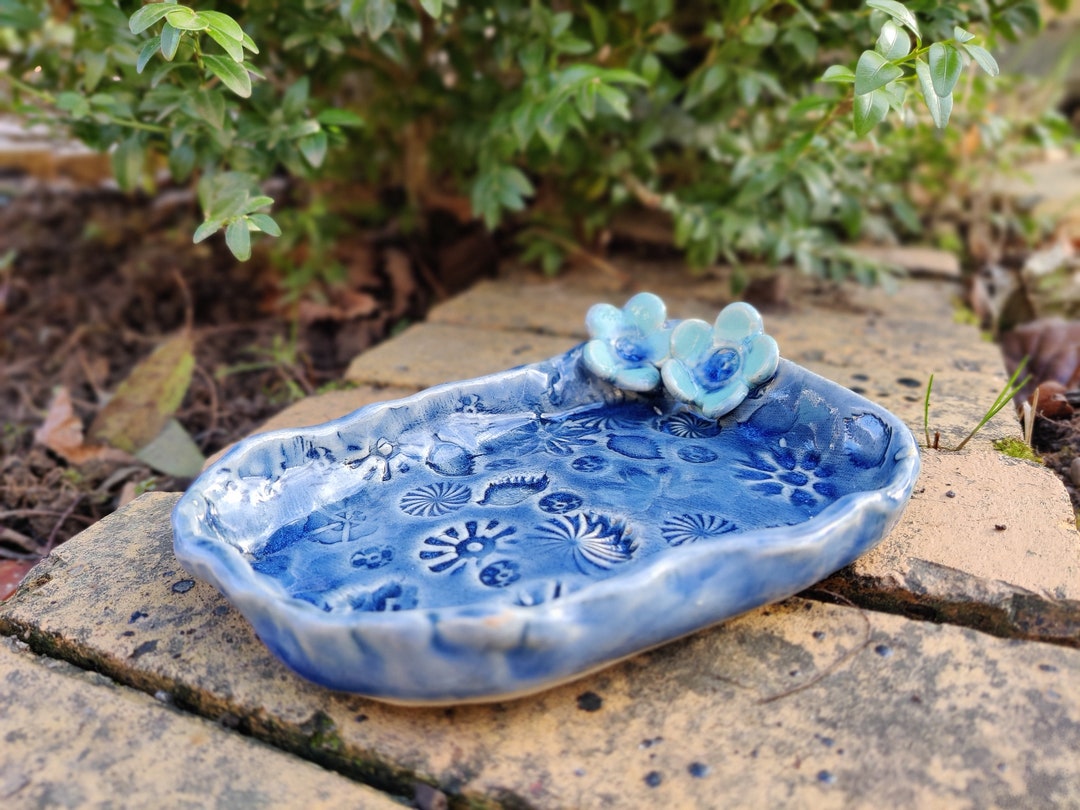 Ceramic Bee Bath Garden Bird Bath Handmade in Wales - Etsy UK