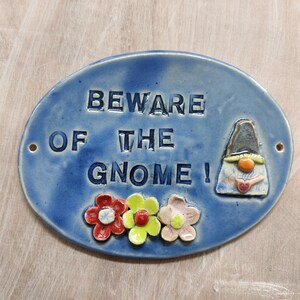 Ceramic Garden Flower Sign | Yard Art | Door Decoration | Handmade in ...