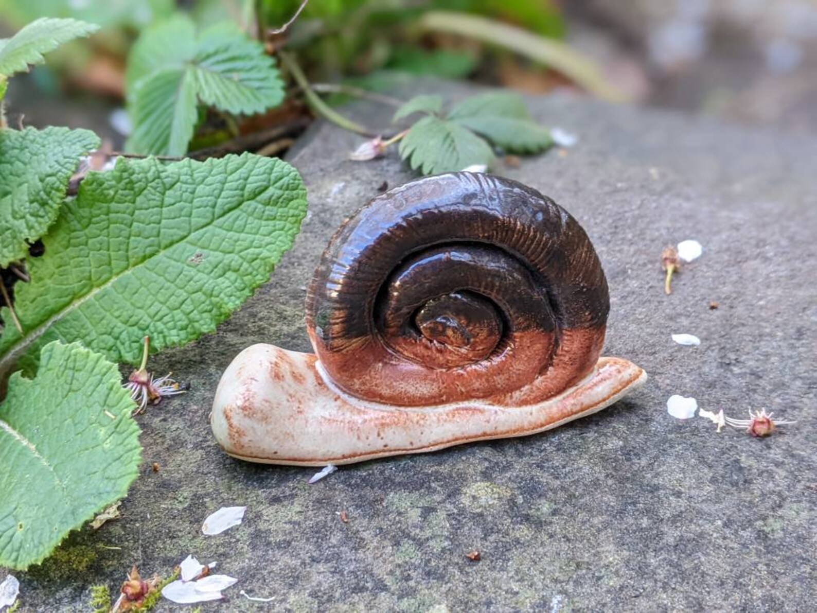 Ceramic Snail Garden Ornament Decoration Gift for - Etsy