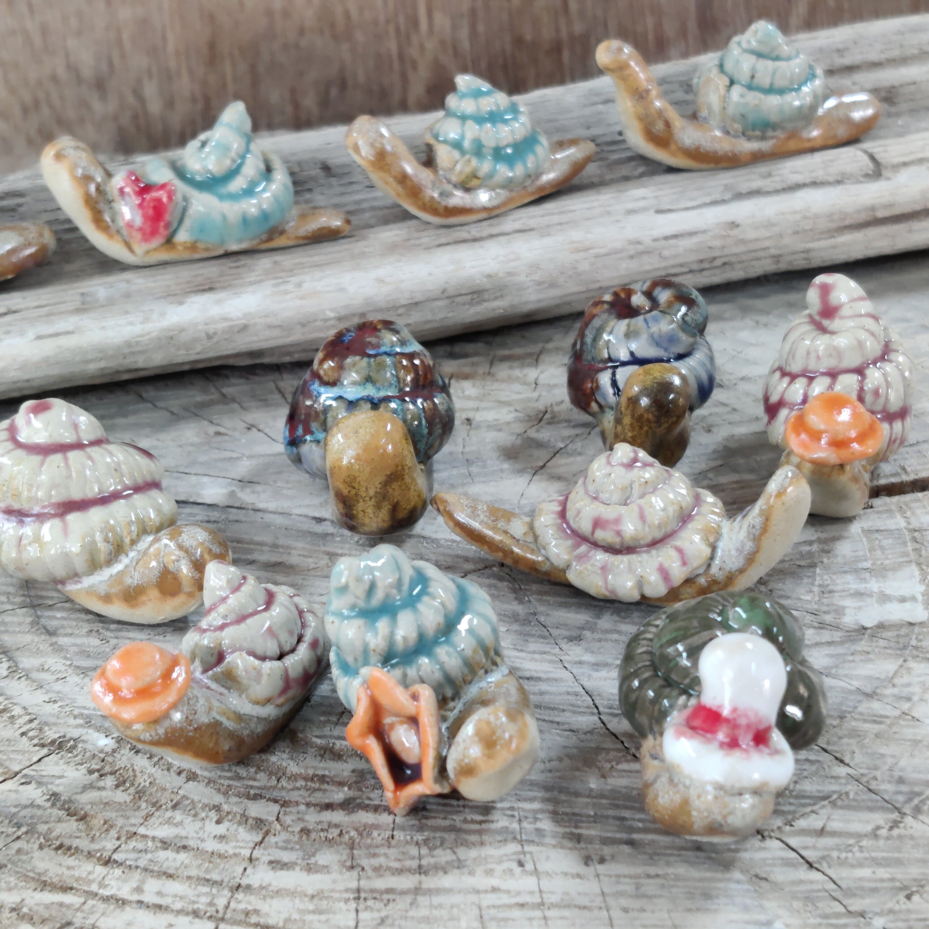 Ceramic Snail Garden Ornament Decoration Gift for - Etsy