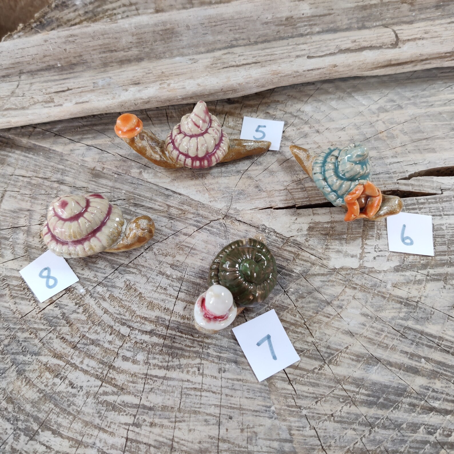 Ceramic Snail Garden Ornament Decoration Gift for - Etsy