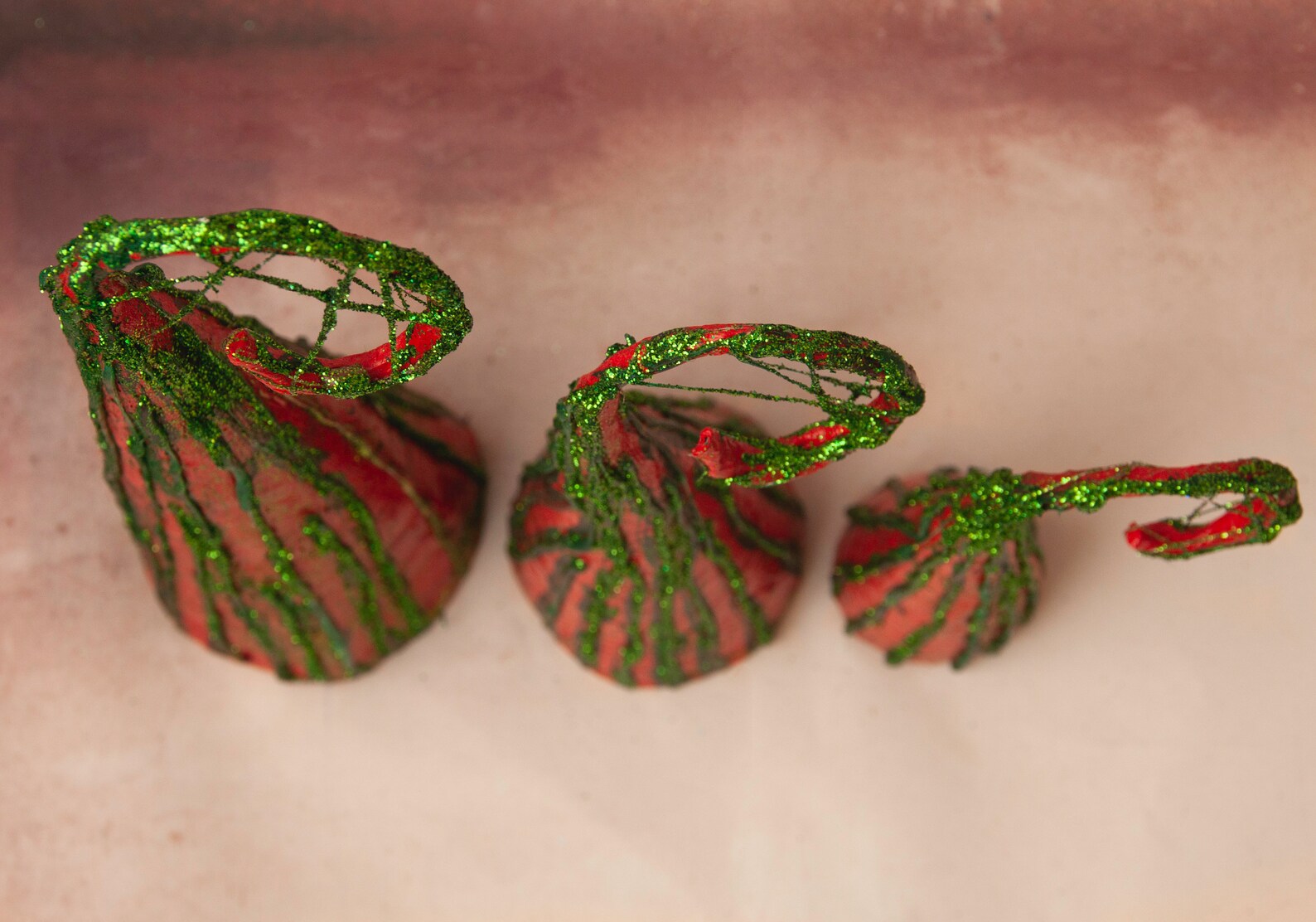 Set of 3 Paper Mache Christmas Grinch Tree - Etsy UK