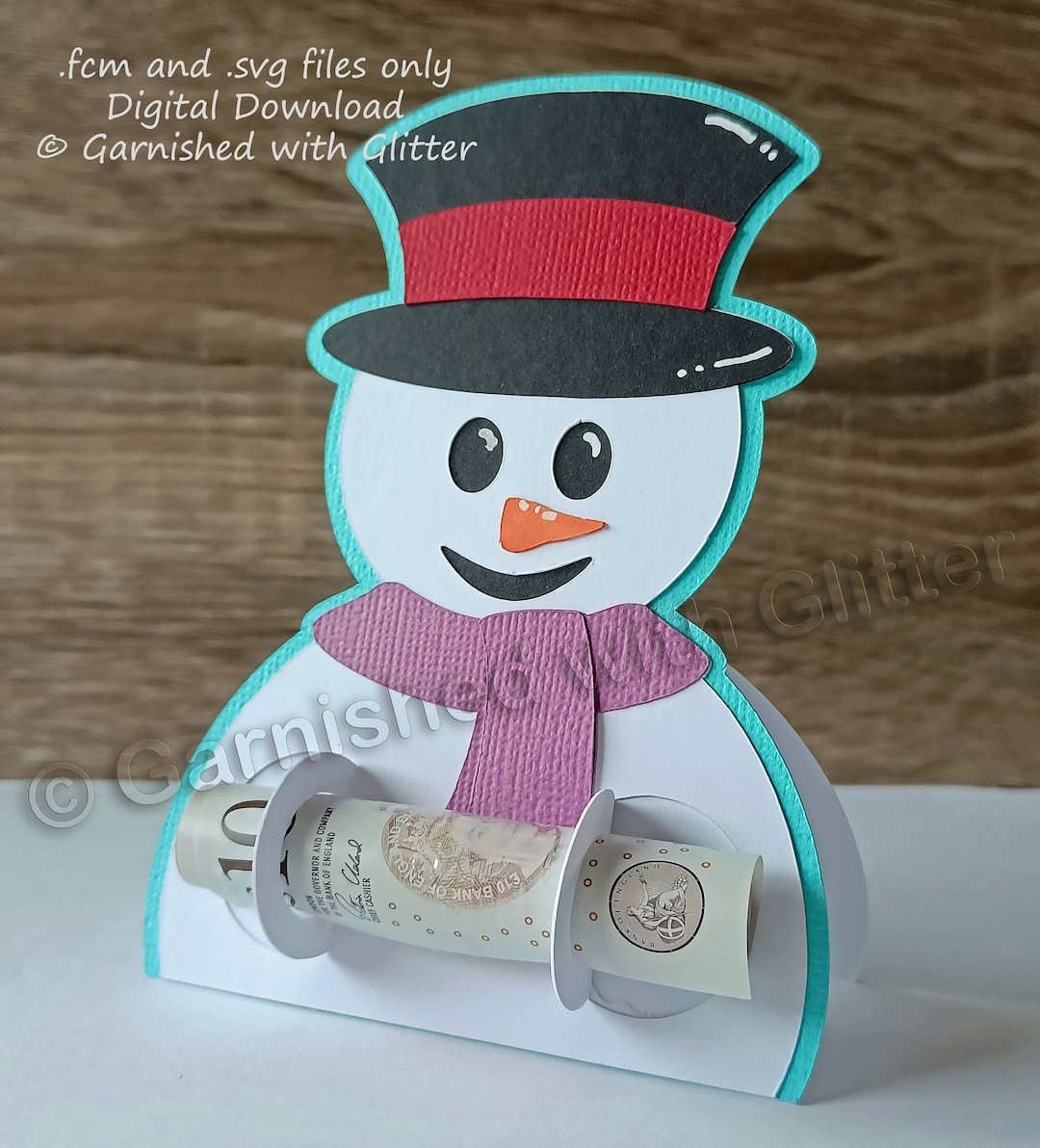 Snowman Money Holder, Gift Card, Money Holder for Christmas, Father ...
