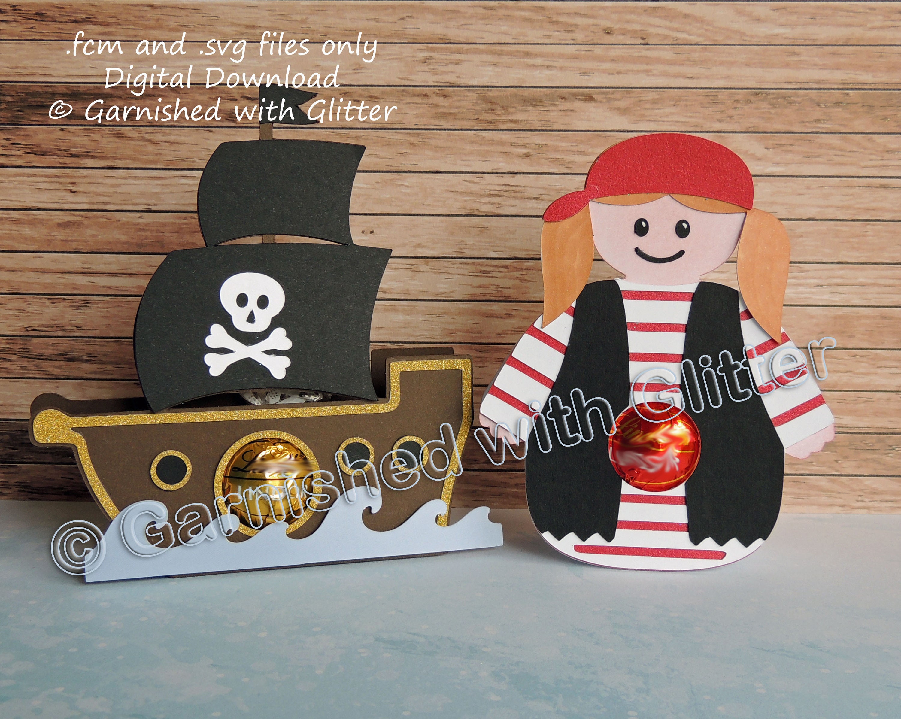 Yo Ho Pirates! Svg & Fcm Digital Cutting Files. 5 Sizes of Each Pirate ...