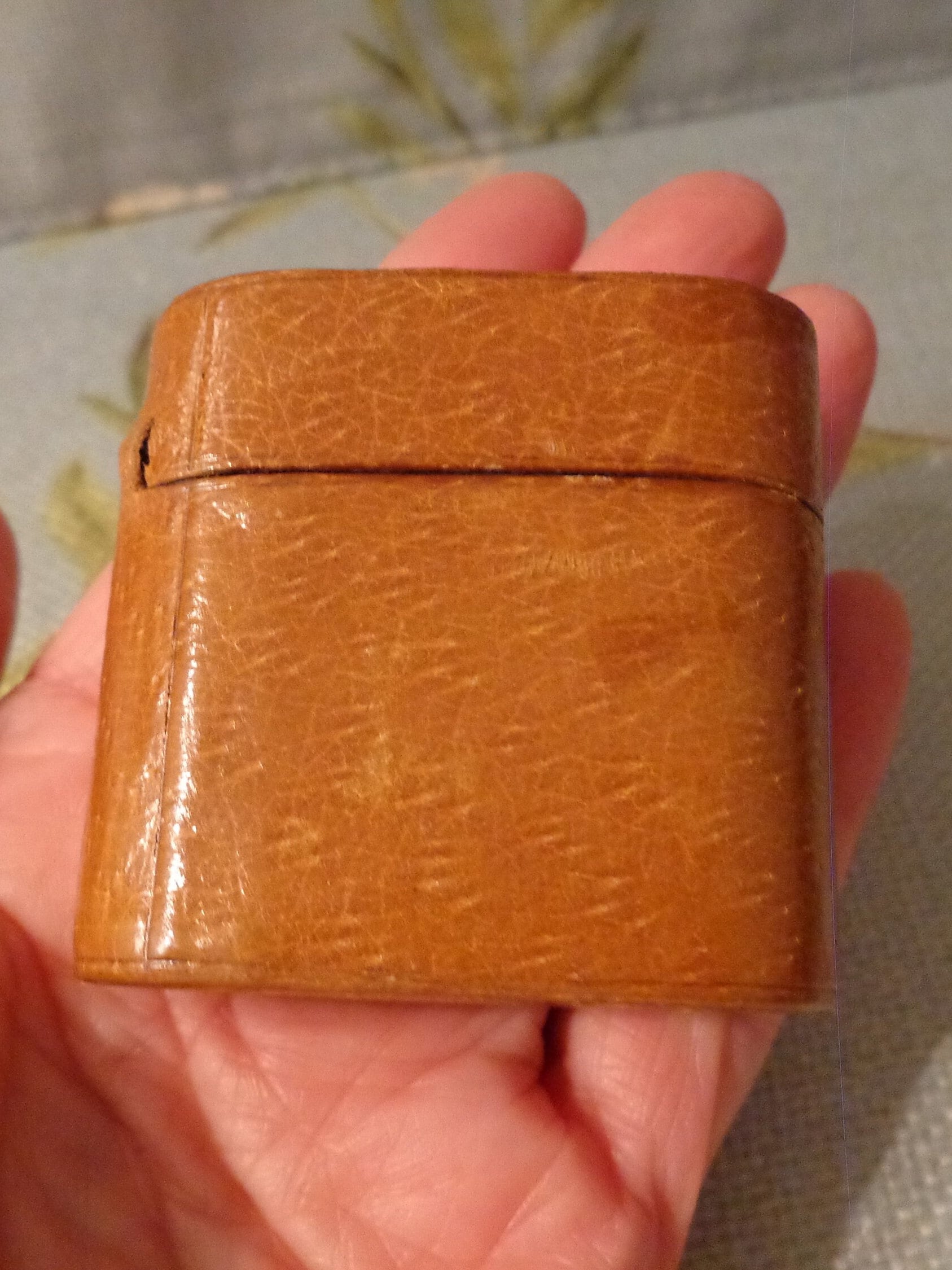 Victorian Leather light 2 Compartment Matchbox/vesta Case With Brass ...