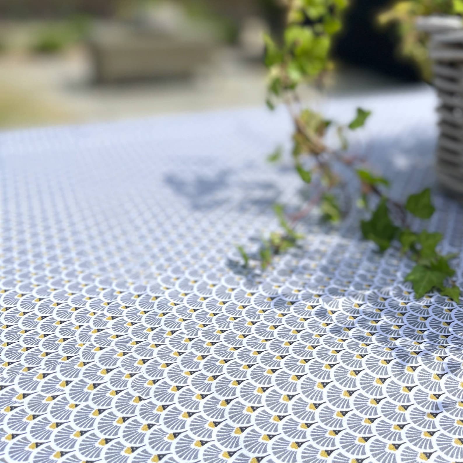Waxed Cotton Tablecloth, Round - Wipe Clean, Made in France - Etsy