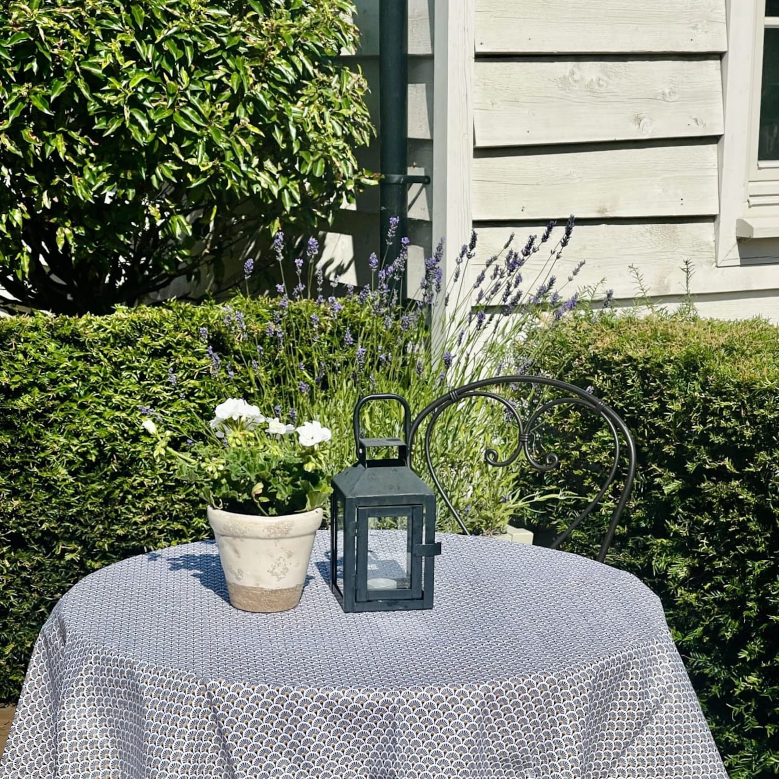 Waxed Cotton Tablecloth, Round - Wipe Clean, Made in France - Etsy