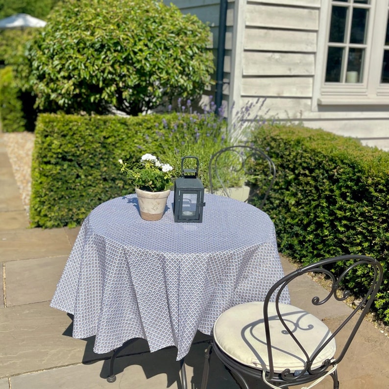 Waxed Cotton Tablecloth, Round - Wipe Clean, Made in France - Etsy