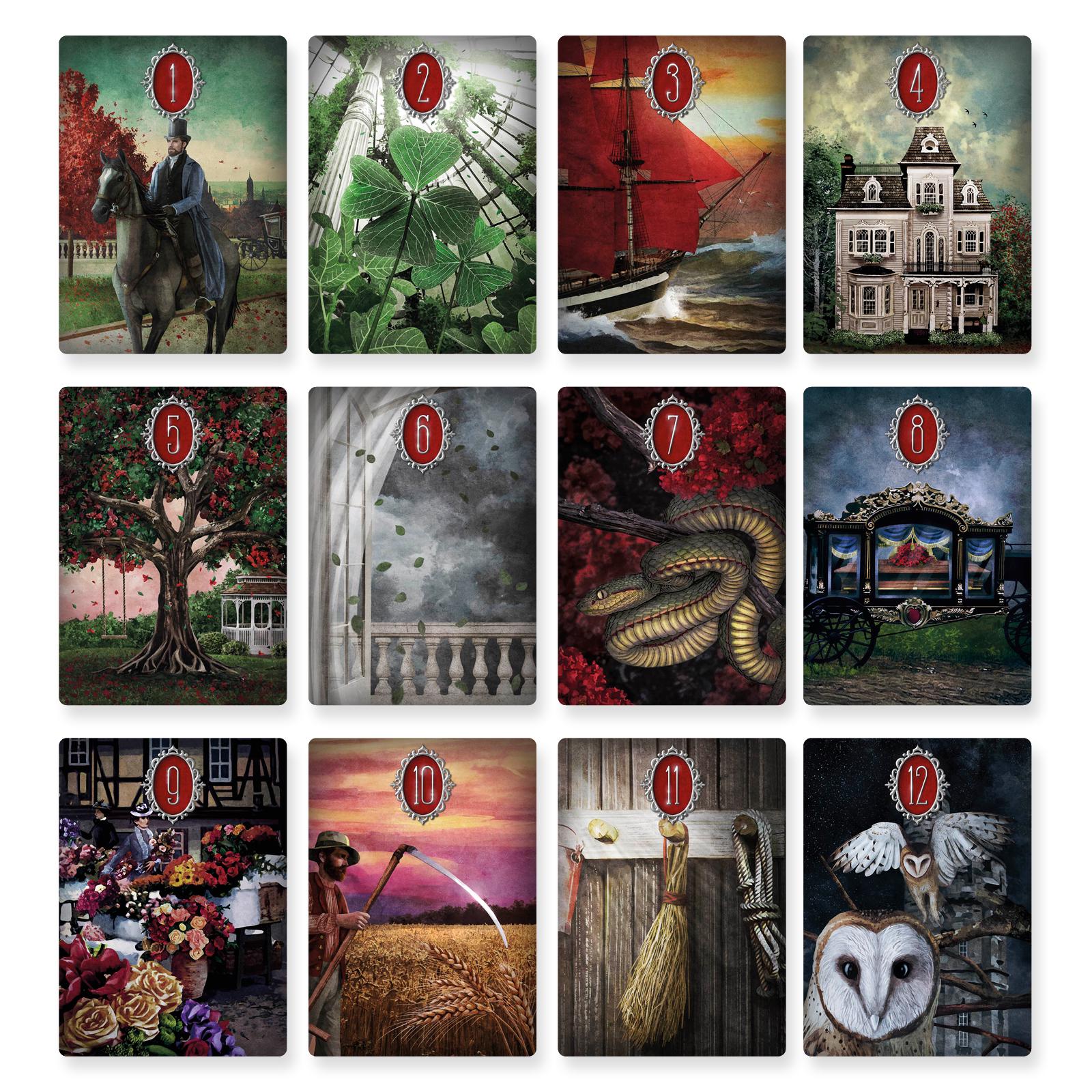 Grand Avenue Lenormand Oracle Deck – Jane Austen Inspired – 36 Vintage ...