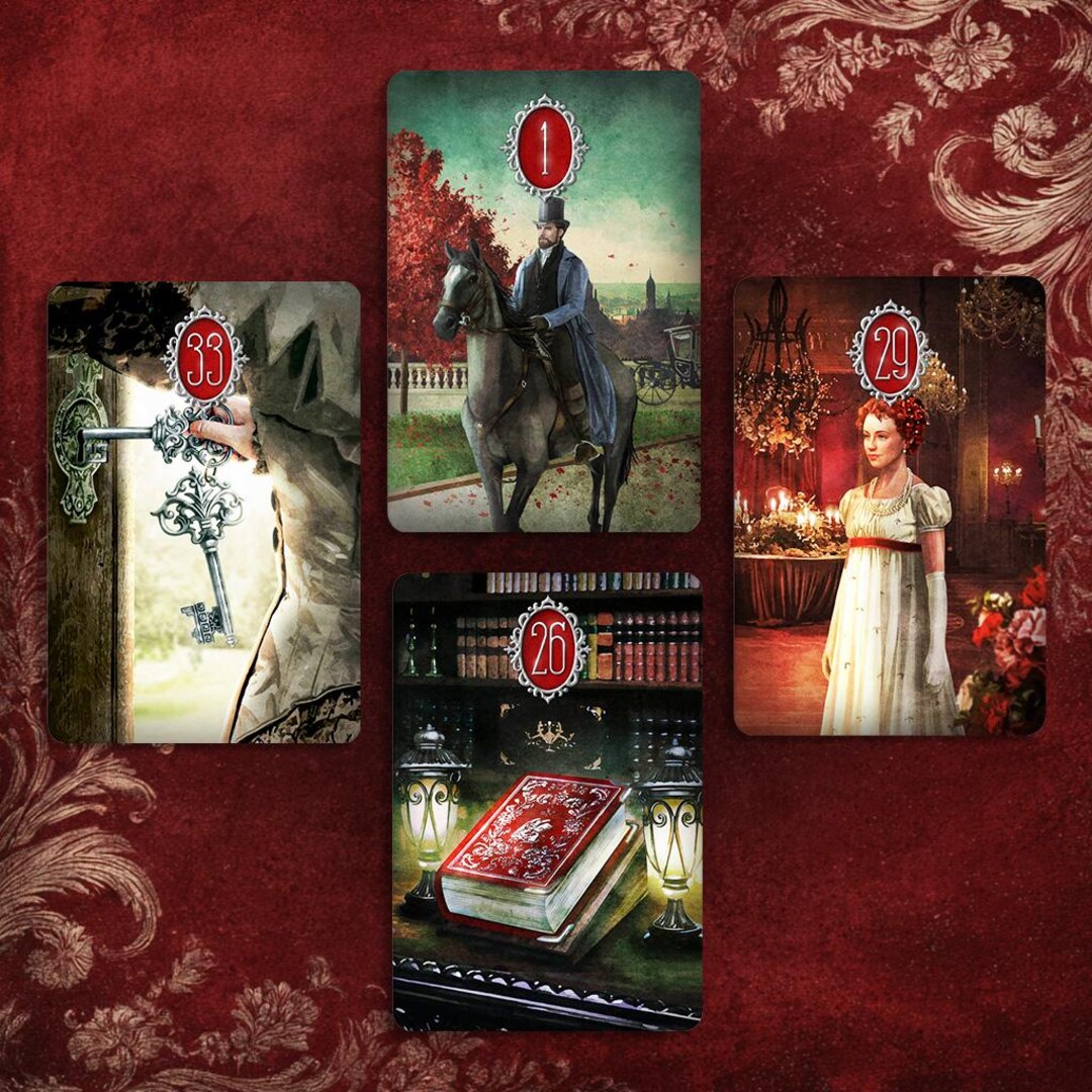 Grand Avenue Lenormand Oracle Deck – Jane Austen Inspired – 36 Vintage ...