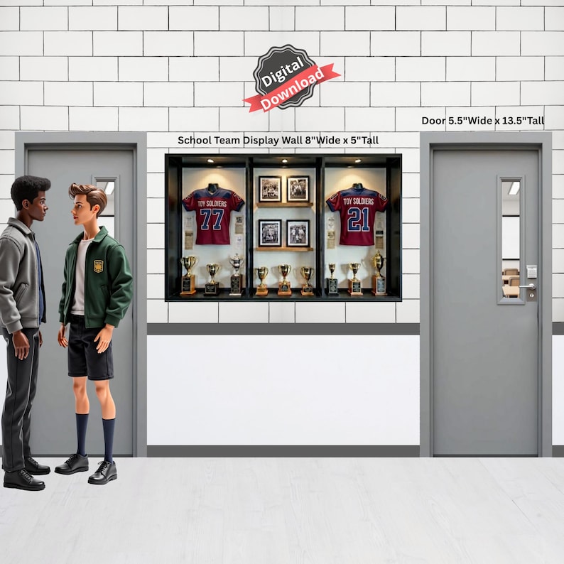 DIGITAL DOWNLOAD - 1:6 Scale School Lockers, Vending Machines, Team ...