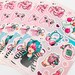 Pink Kawaii Egirl Sticker Sheet Colorful Waterproof Matte Gamer Girl ...