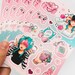 Pink Kawaii Egirl Sticker Sheet Colorful Waterproof Matte Gamer Girl ...