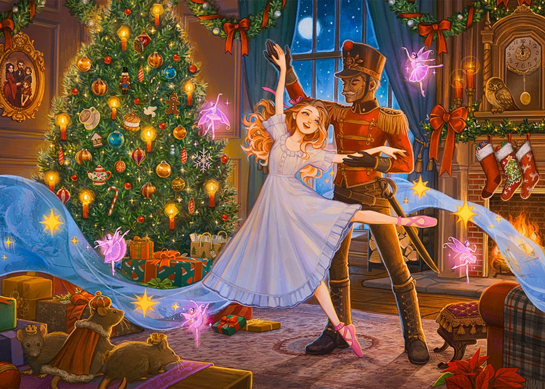 The Nutcracker - Christmas Ballet Art Print, Clara Dancing, Sugarplum ...
