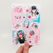 Pink Kawaii Egirl Sticker Sheet Colorful Waterproof Matte Gamer Girl ...