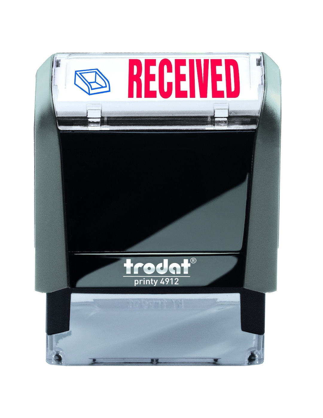 RECEIVED Self-inking Business Stamp, 47x18mm, 3/4"x1 7/8", 2 Colors Red ...