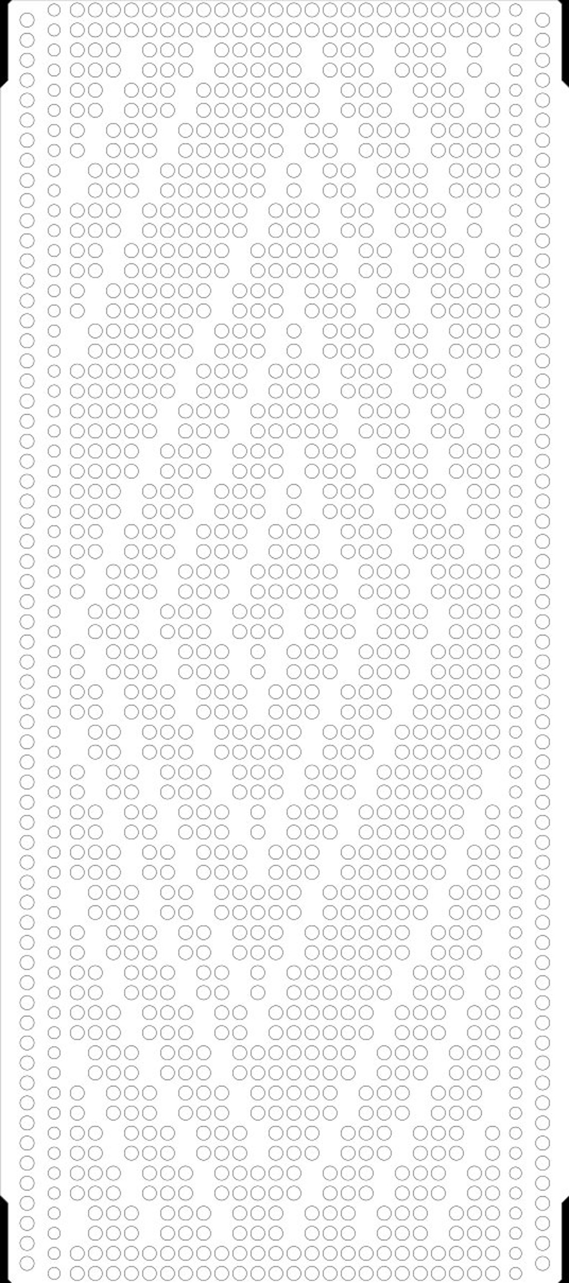 20 DIGITAL Punch Cards for Knitting Machines 24 Brother Singer SVG for ...