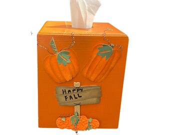 Pumpkin Tissue Box Cover - Etsy