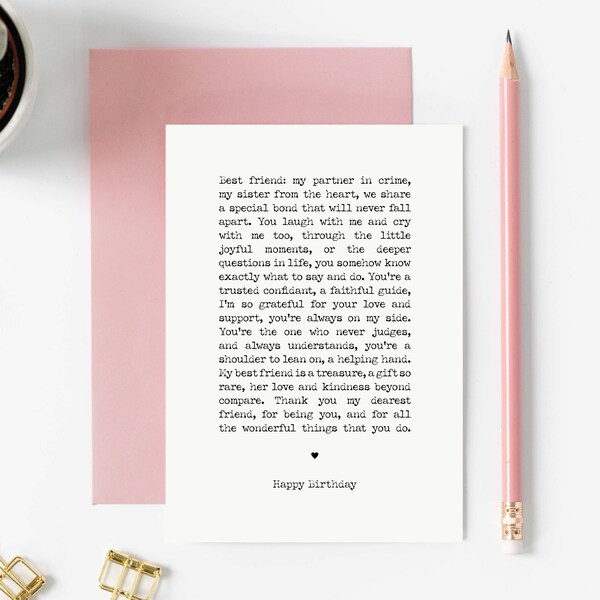 Meaningful Birthday Card - Etsy