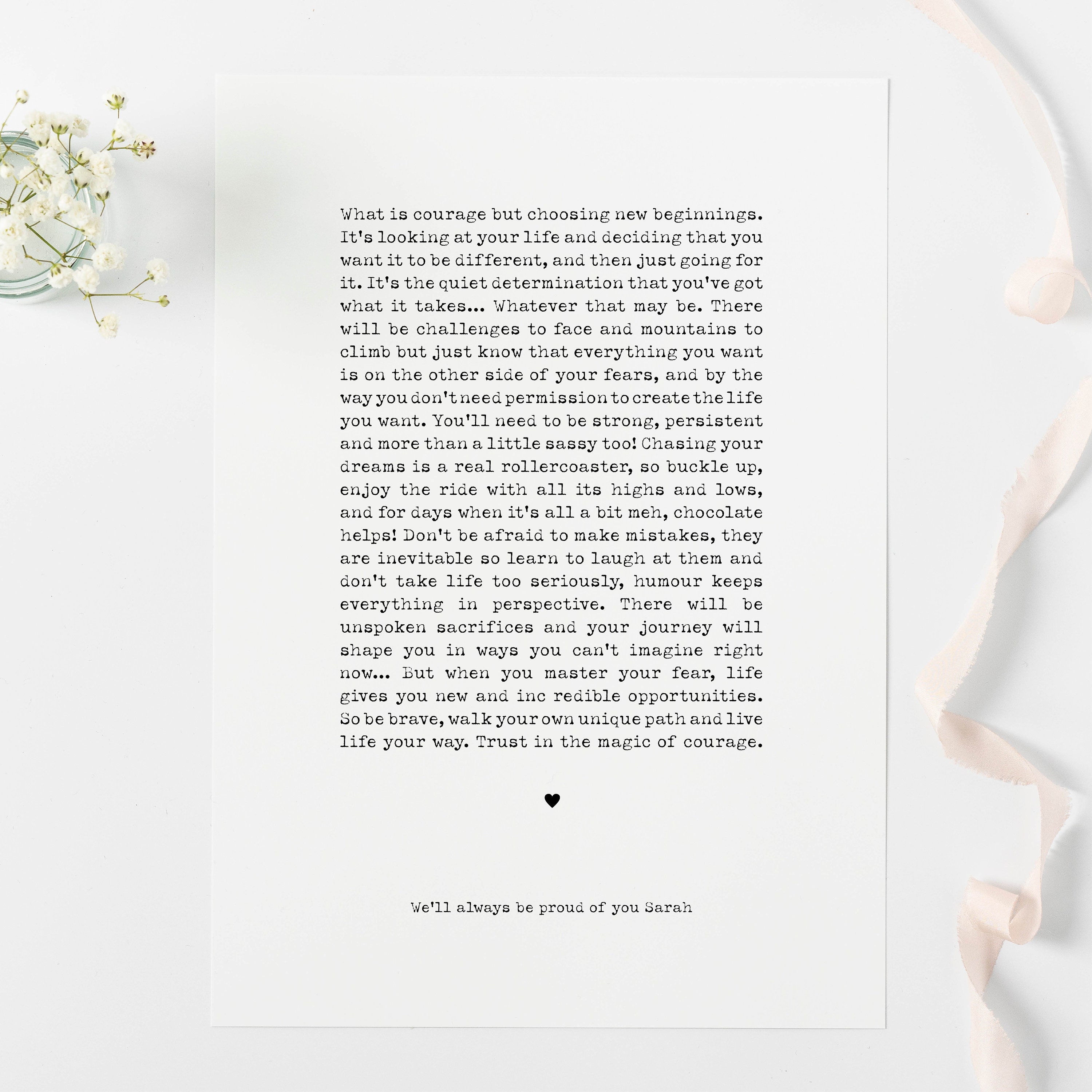 Courage Print Strength Gift Entrepreneur Print You've | Etsy UK