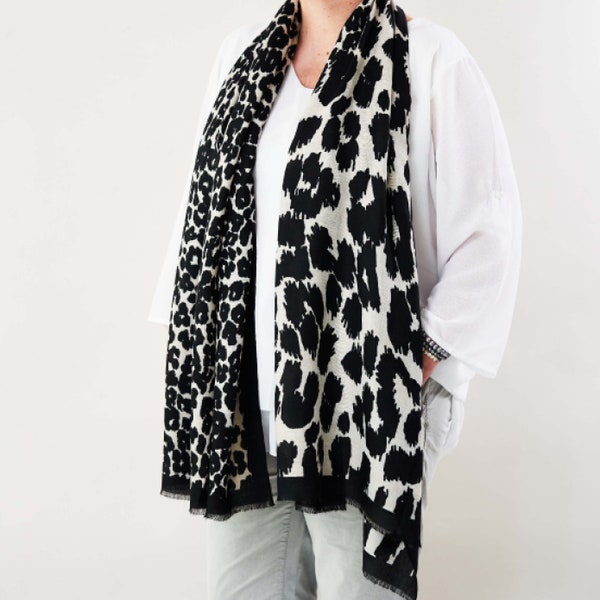 Leopard Print Scarf - Etsy