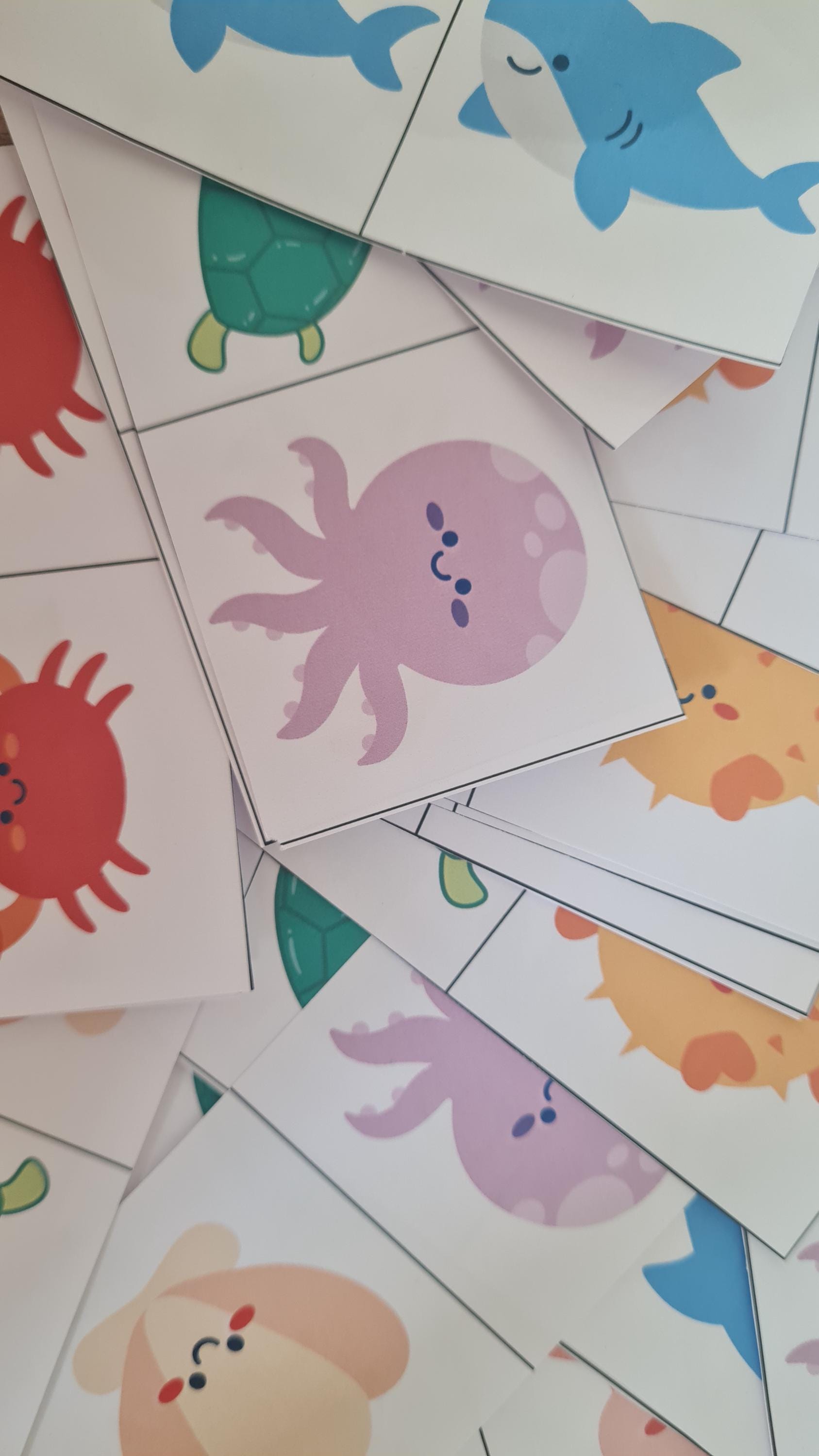 Colorful Sea Animals Kids Dominoes Instant Download for Hours of Fun - Etsy