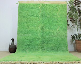 Large Moroccan Green Rug - Etsy