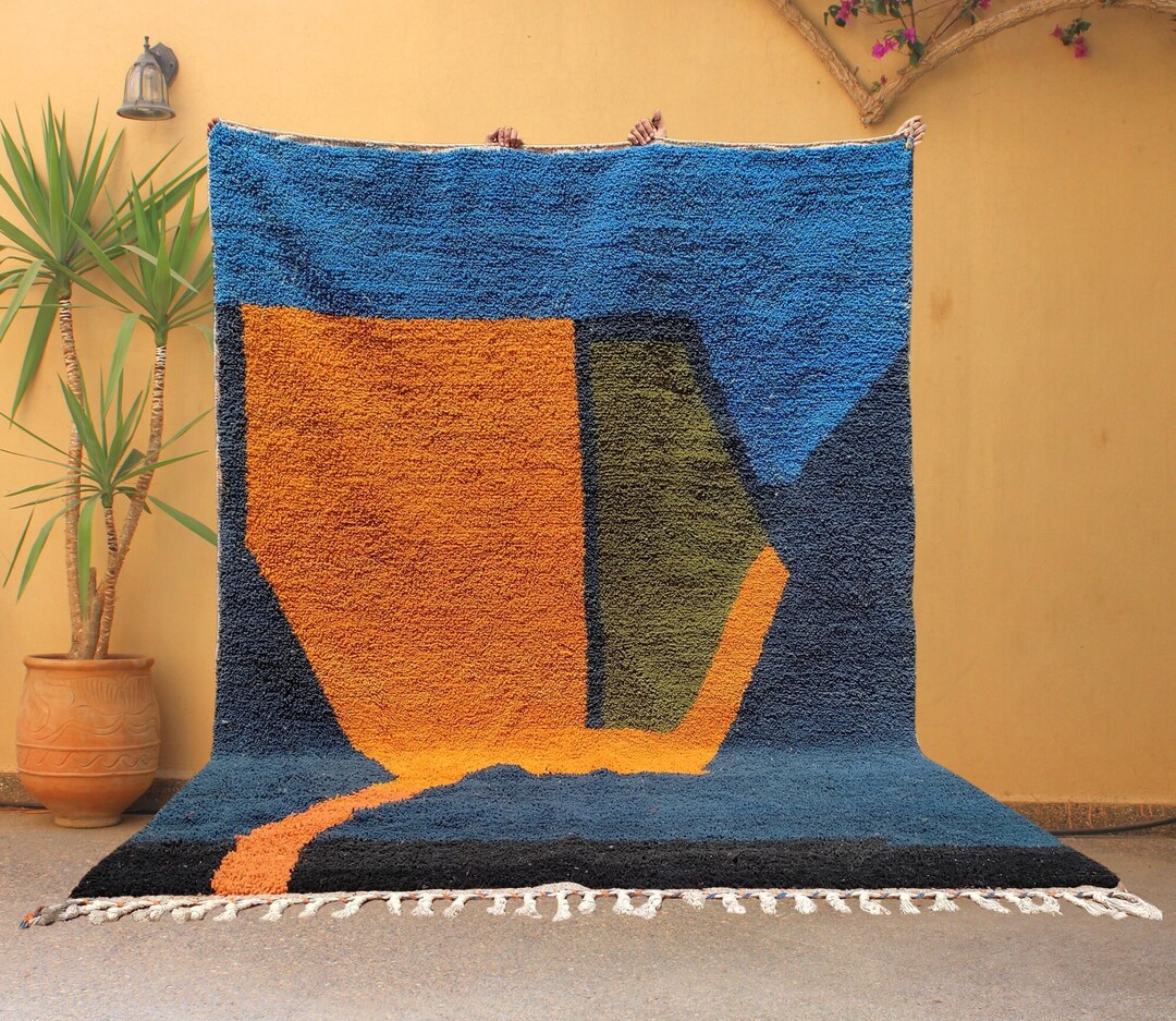 Berber Moroccan Rugs, Abstract Colorful Rug, Beni Ourain, Colorful Rugs ...