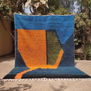 Berber Moroccan Rugs, Abstract Colorful Rug, Beni Ourain, Colorful Rugs ...