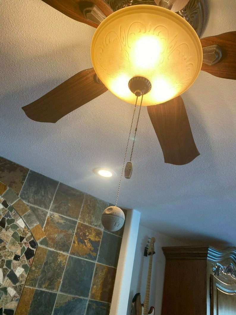 Star Wars Death Star Tree Ornament or Ceiling Fan Pull Chain Comes With ...