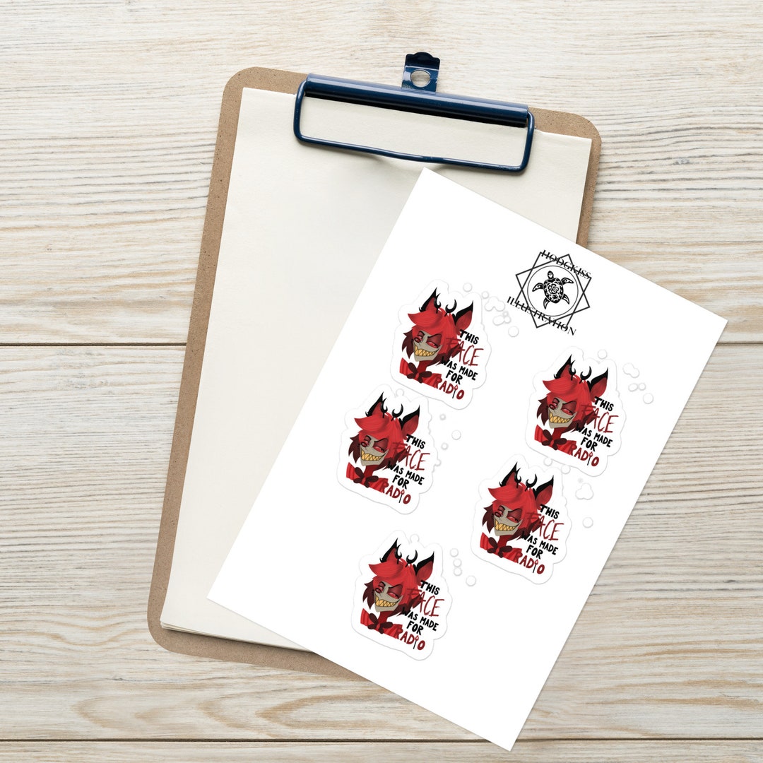 Alastor Hazbin Hotel Sticker Sheet - Etsy