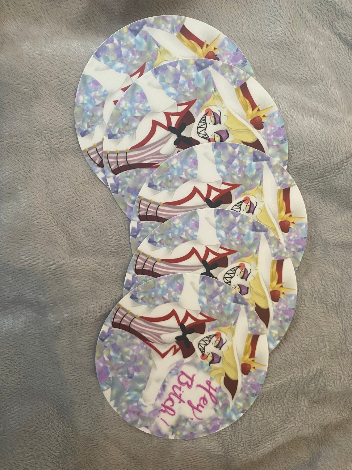 Lucifer Hazbin Hotel hey Bitch Sticker - Etsy