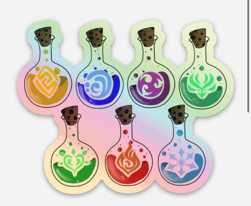 Genshin Vision Potions - Etsy