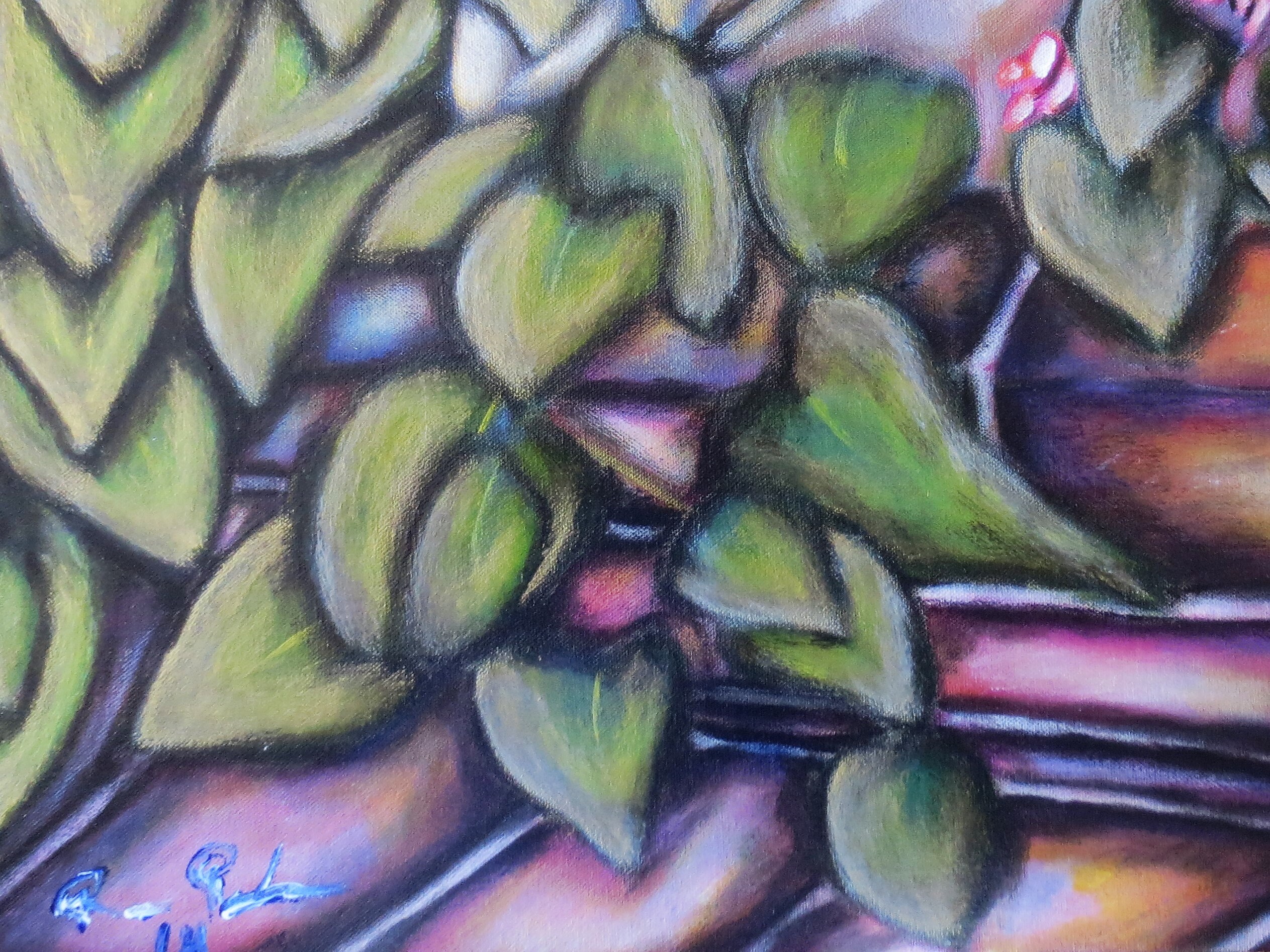 Greenery, Acrylic Art Original Floral Painting - Etsy