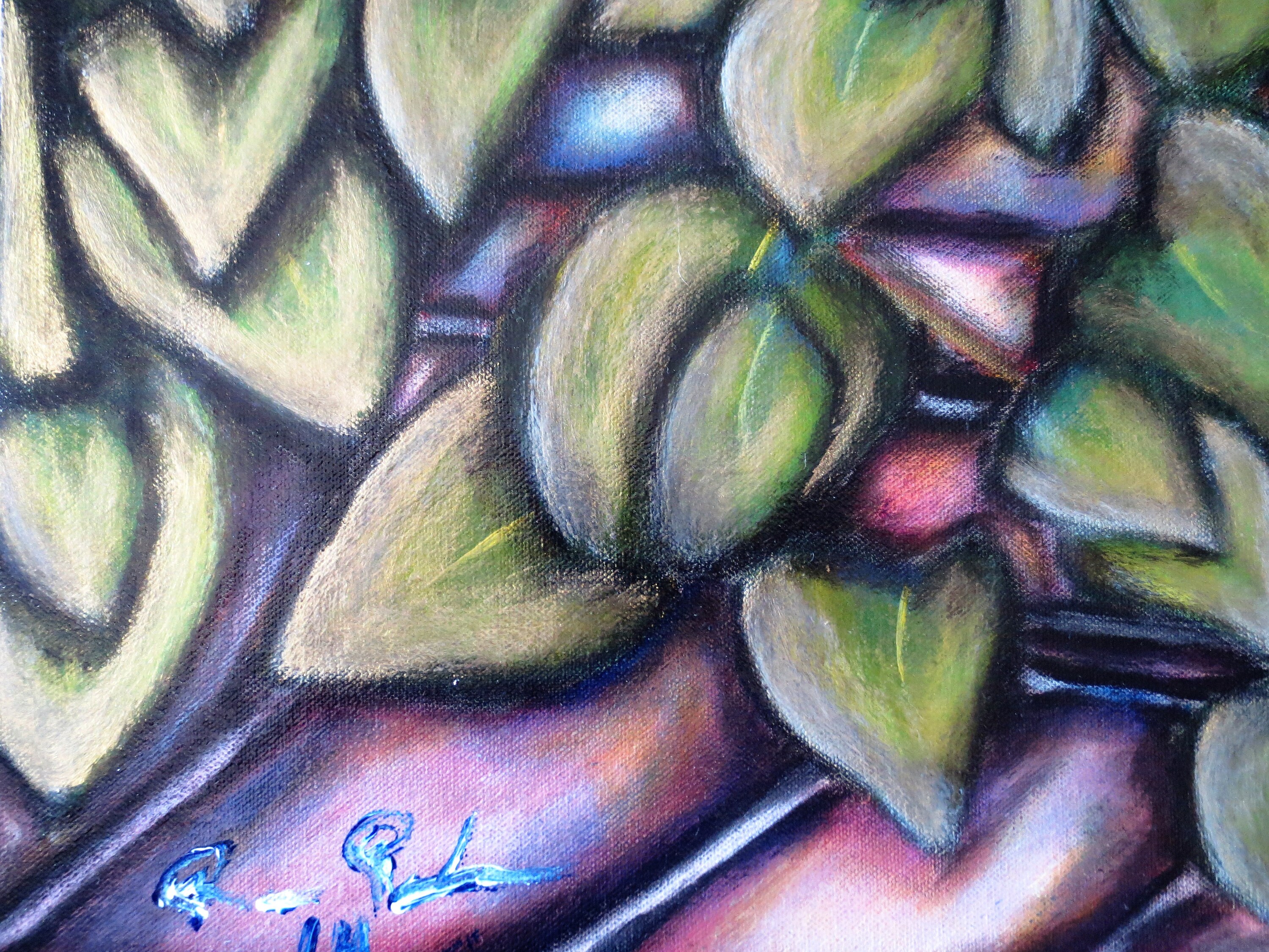 Greenery, Acrylic Art Original Floral Painting - Etsy