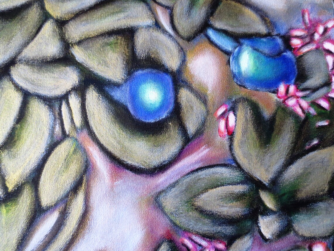 Greenery, Acrylic Art Original Floral Painting - Etsy