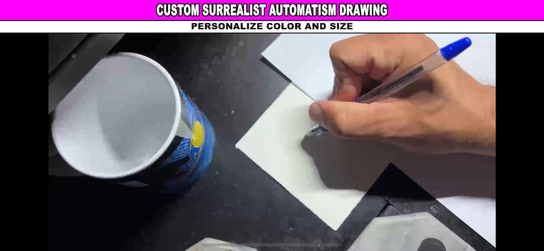 Custom Surrealist Automatism Drawing by David Mivshek FOR DEPOSIT ONLY ...