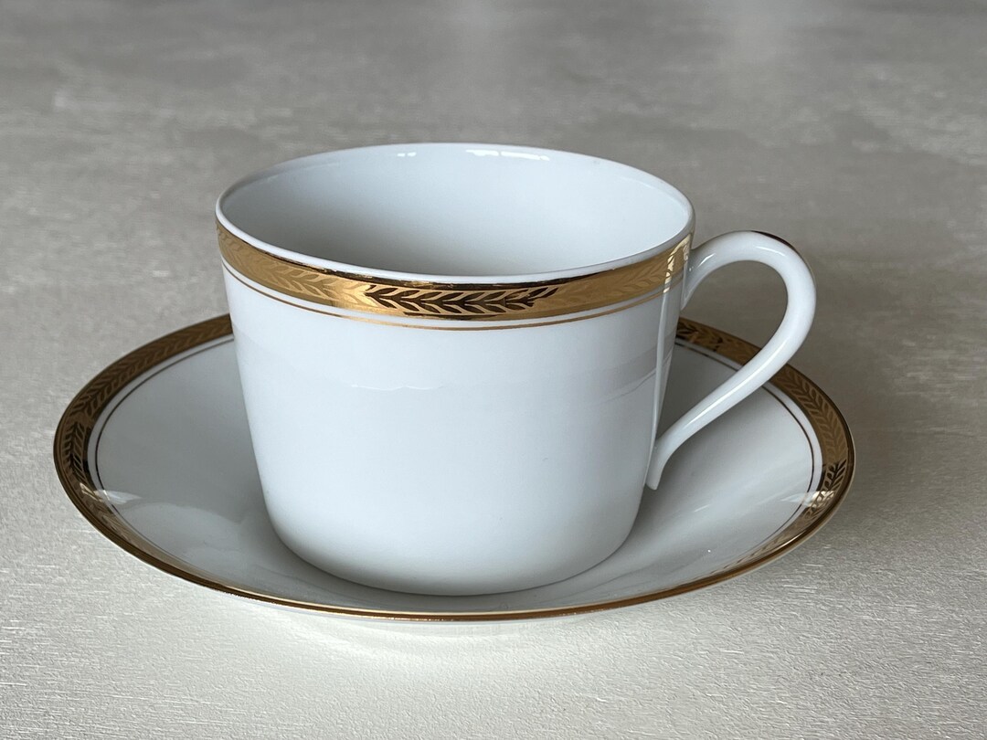 France Vintage French Limoges Porcelain Morning Breakfast Dejeuner Cup ...